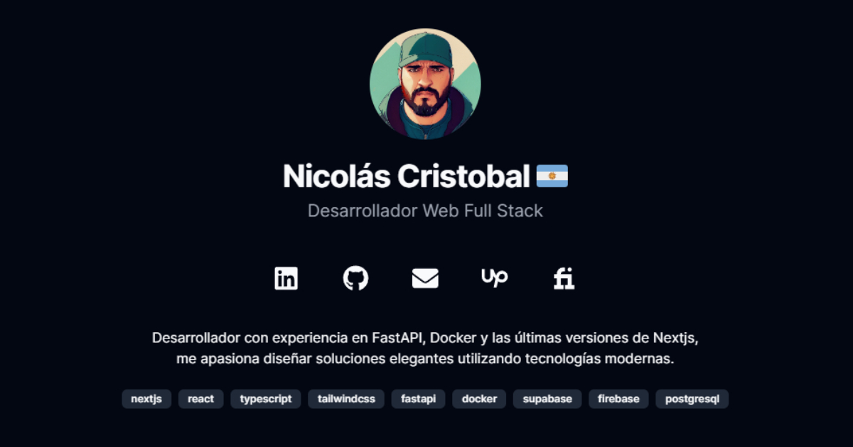 Nicolás Cristobal | Full Stack Web Developer